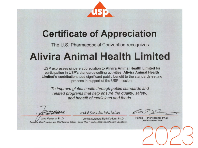 Award & Recognition - Alivira Animal Health Limited